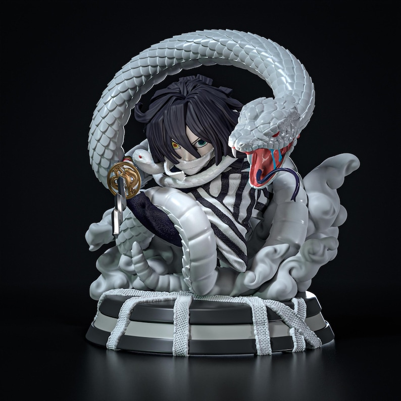 Demon Slayer Iguro Obanai FAN ART FIGURE | 3D Printed | Handmade Gift ...
