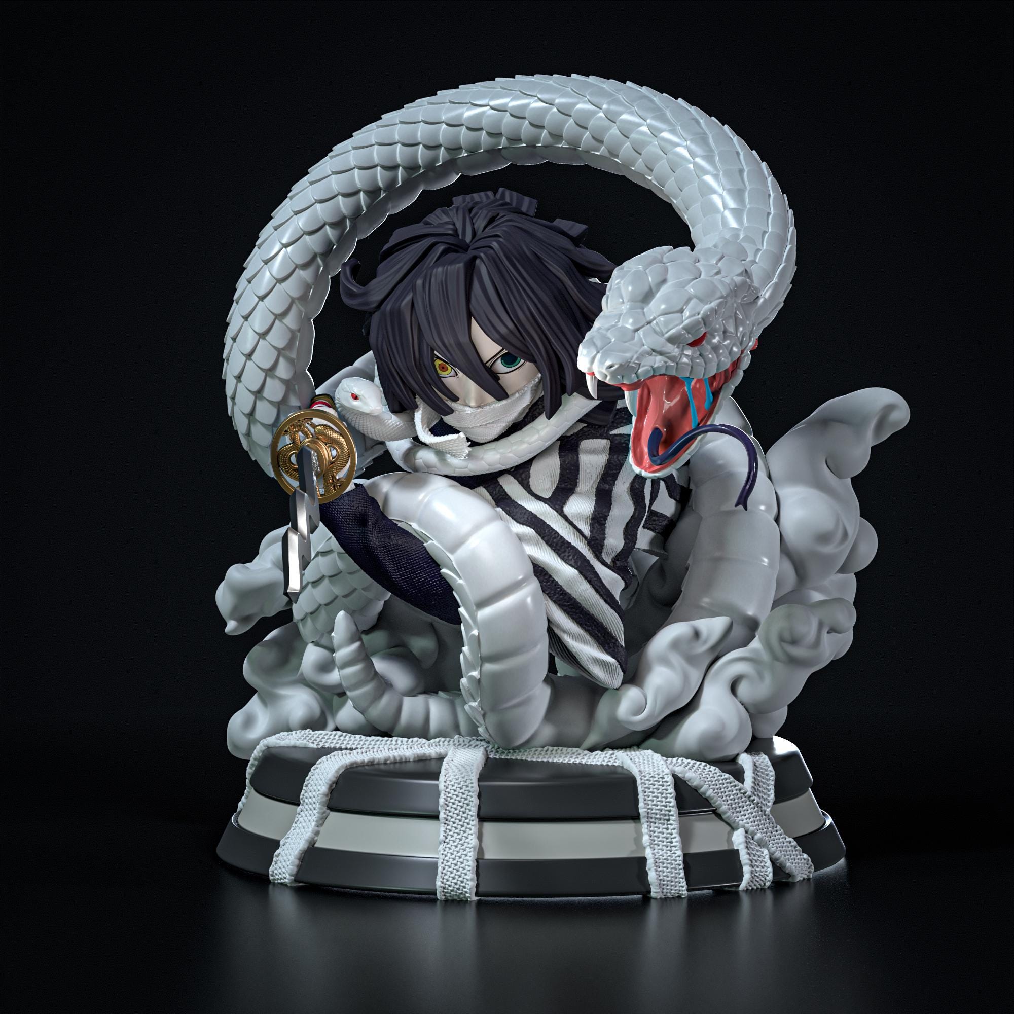 Demon Slayer Iguro Obanai FAN ART FIGURE | 3D Printed | Handmade Gift ...