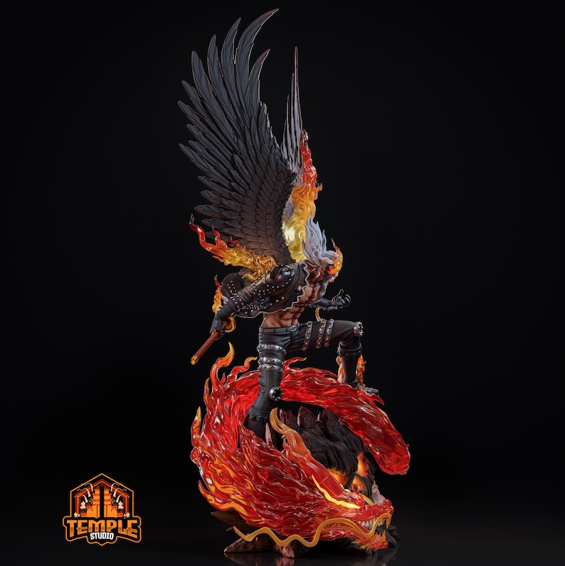 King the Conflagration | FAN ART FIGURE| One Piece | Figure Statue 3D ...