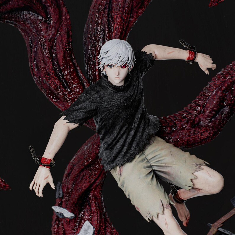 Kaneki Ken - Tokyo Ghoul - FAN ART FIGURE Statue 3D Printed | Gift for ...