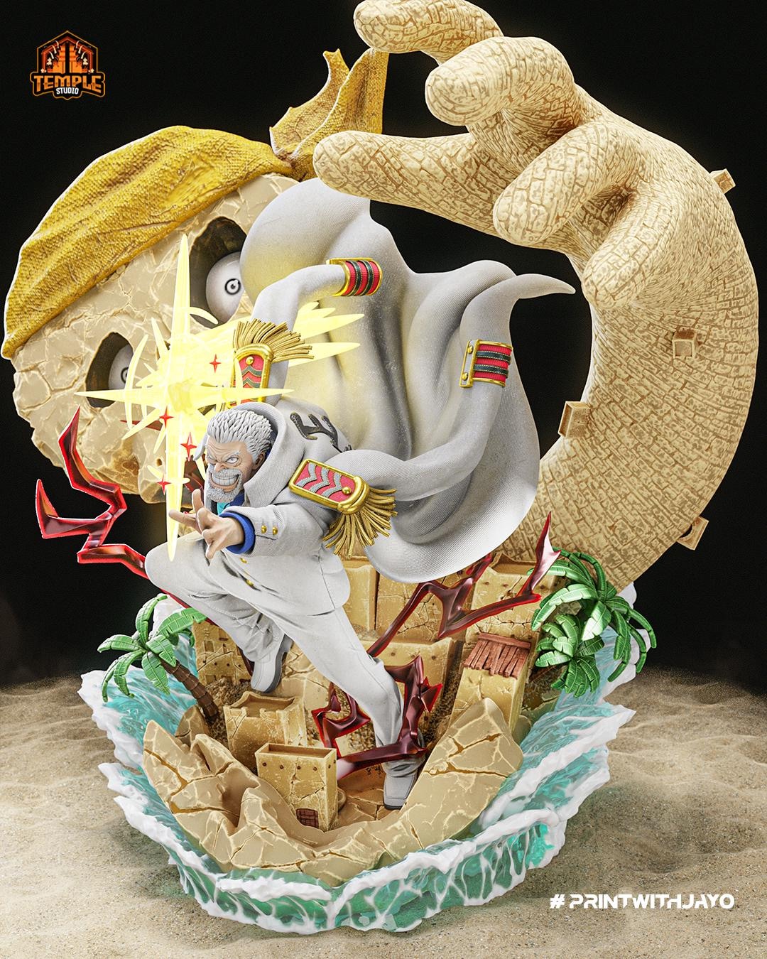 Monkey D. Garp | FAN ART FIGURE| One Piece | Figure Statue 3D Printed ...