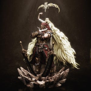 Radahn and Miquella - FAN ART FIGURE Statue 3D Printed | Gift for Gamer ...