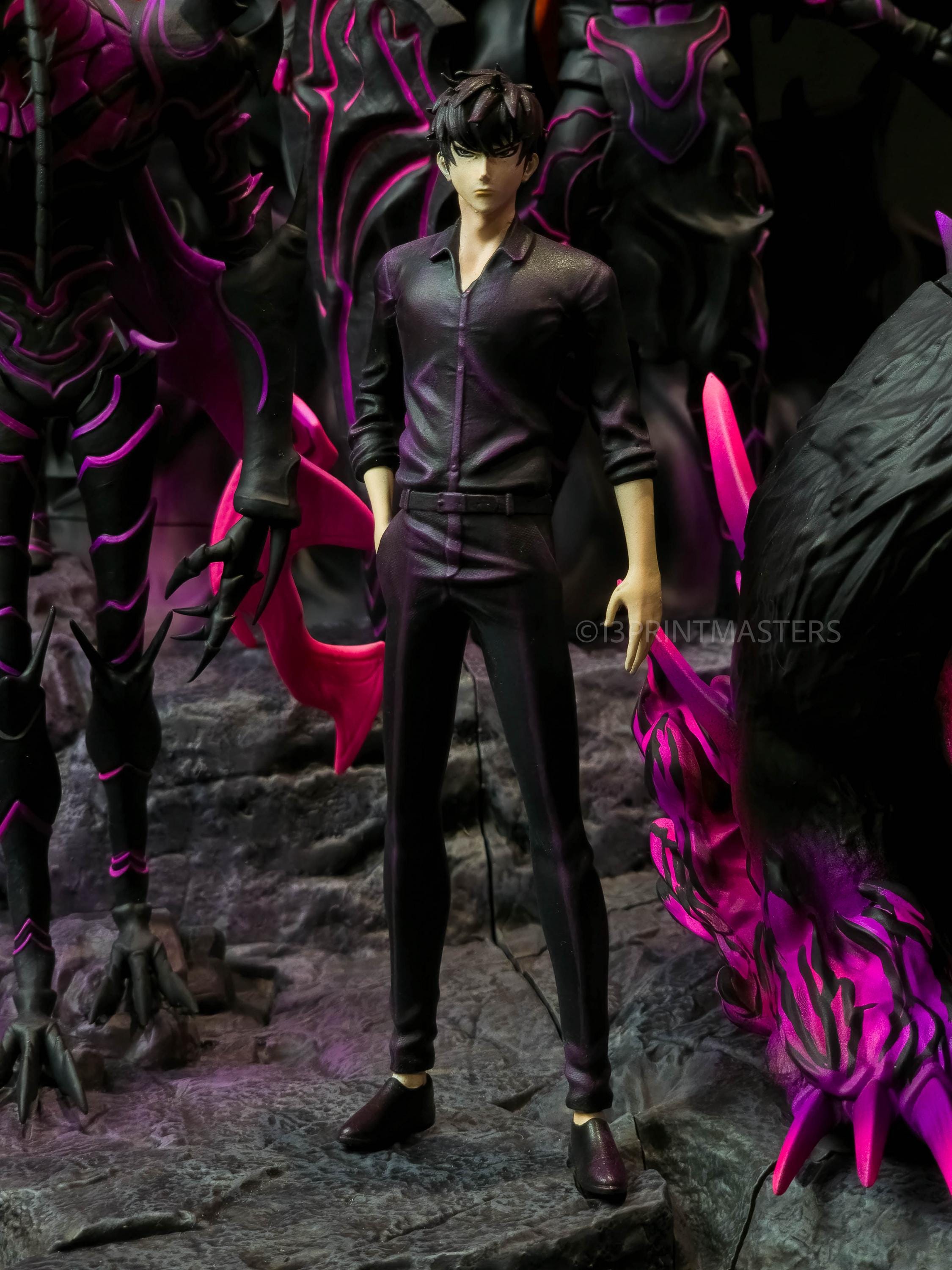 Solo Leveling Sung Jin Woo and Igris Figure FAN ART FIGURE | 3d Printed ...