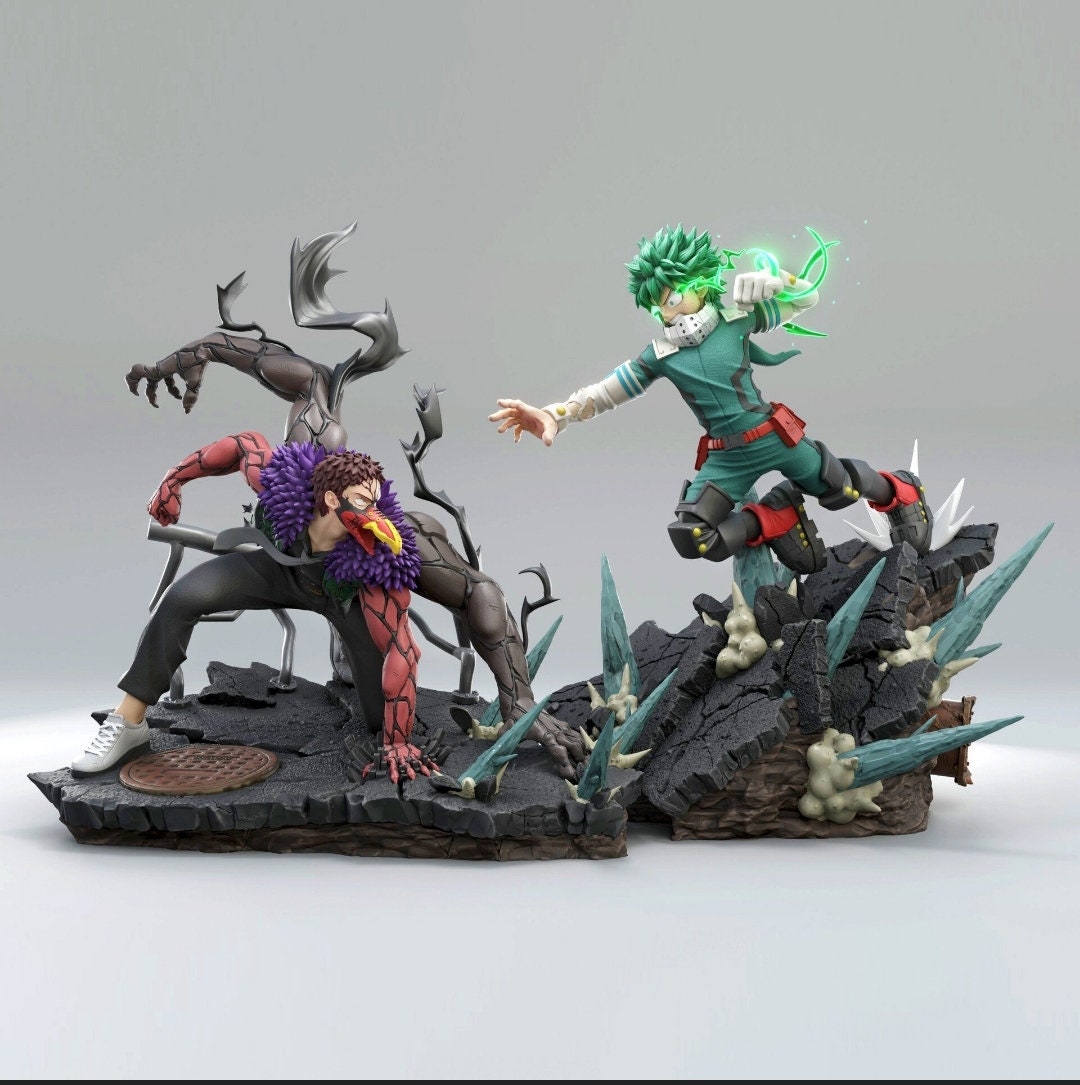 My Hero Academia Deku Midoriya Izuku VS Overhaul 3D Printed Gift for ...