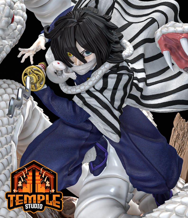 Demon Slayer Iguro Obanai FAN ART FIGURE | 3D Printed | Handmade Gift ...
