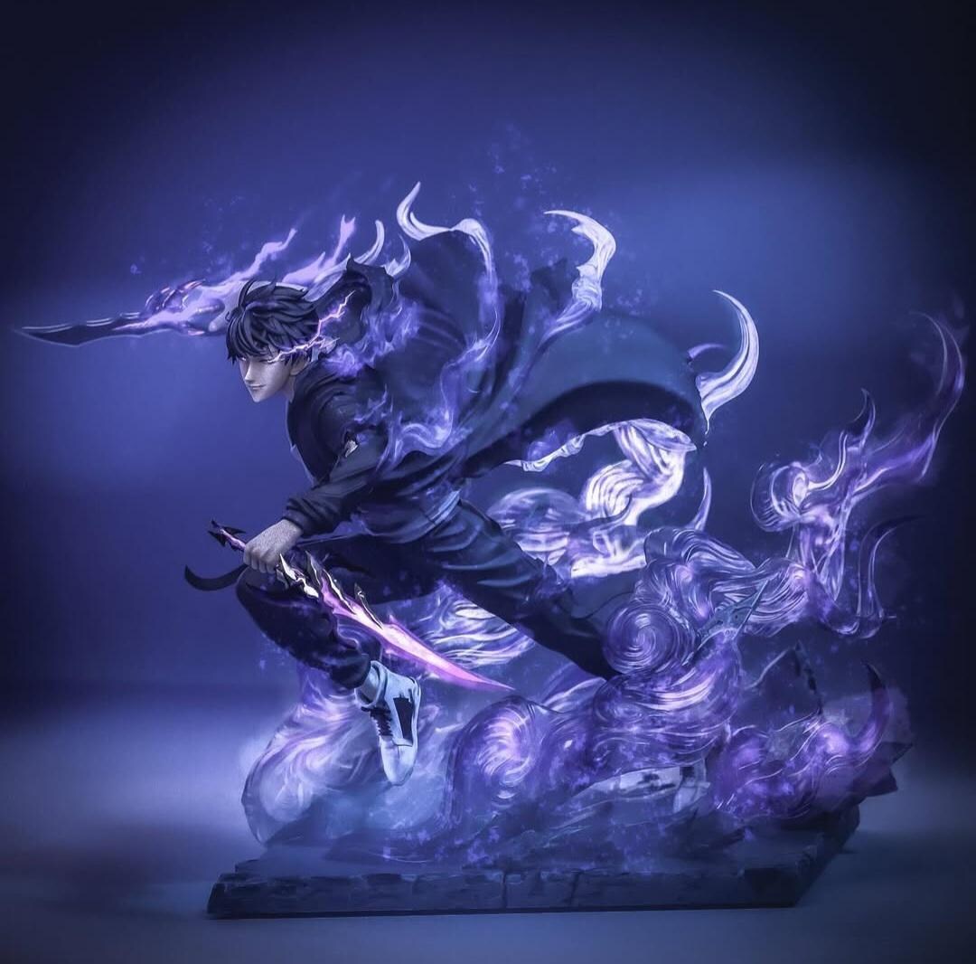 Solo Leveling Sung Jin Woo FAN ART FIGURE | 3d Printed Model|gift for ...