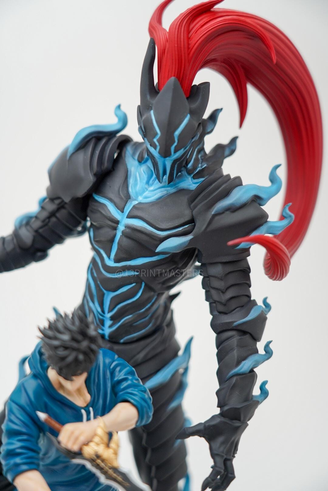 Solo Leveling Sung Jin Woo and Igris Figure FAN ART FIGURE 3d Printed ...