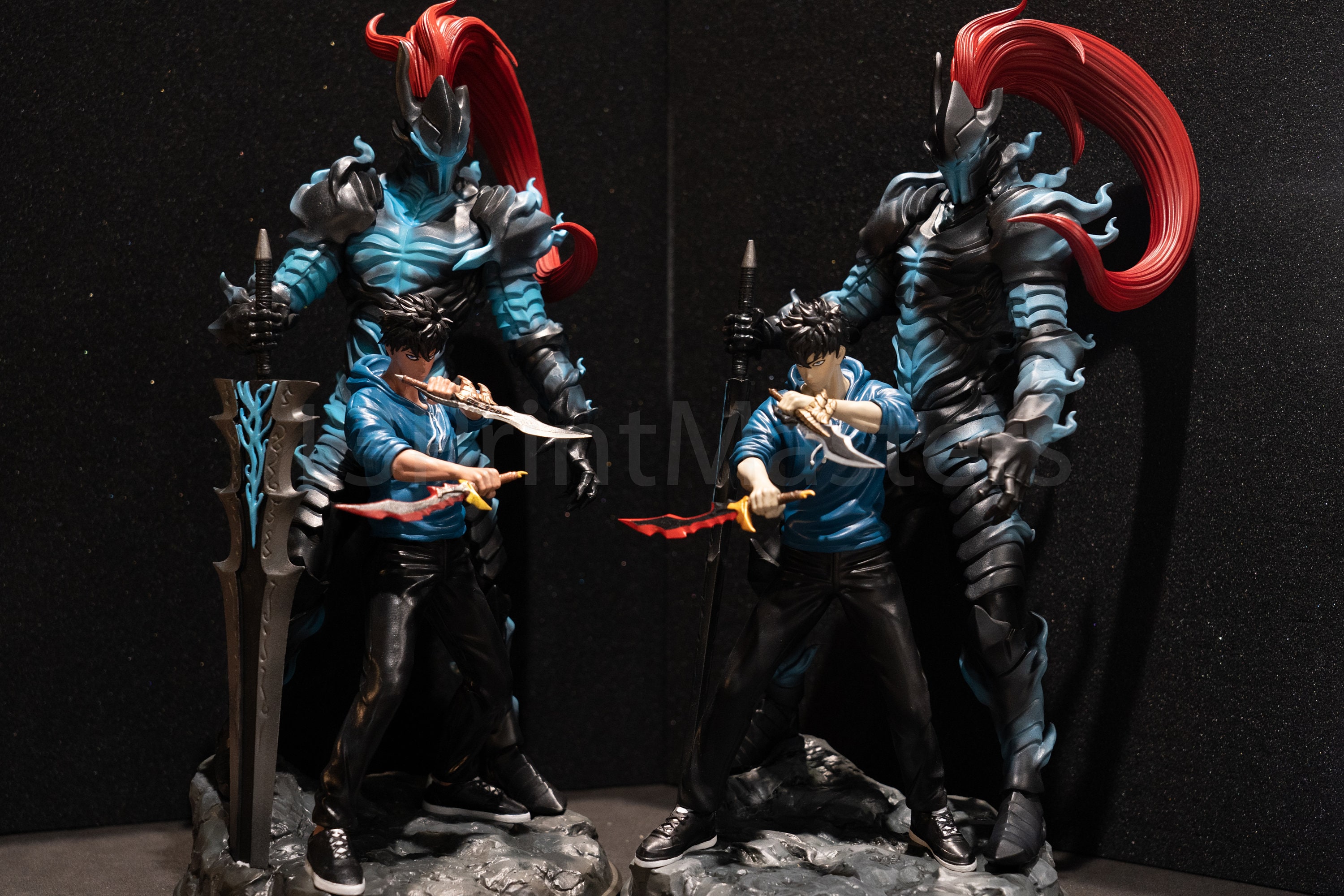 Solo Leveling Sung Jin Woo and Igris Figure 3d Printed Model Gift for ...