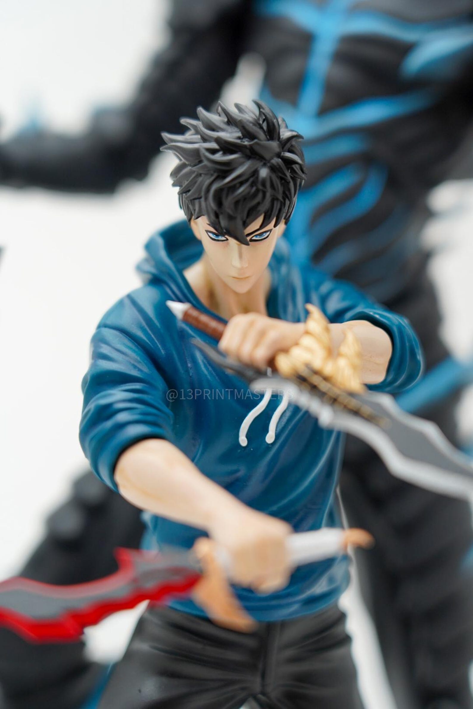 Solo Leveling Sung Jin Woo and Igris Figure FAN ART FIGURE 3d Printed ...