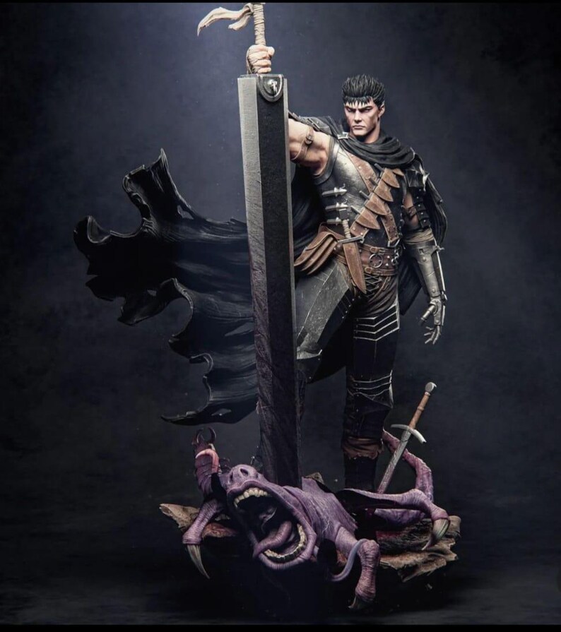 Guts -berserk FAN ART FIGURE | 3D Printed | Handmade Gift | Resin ...