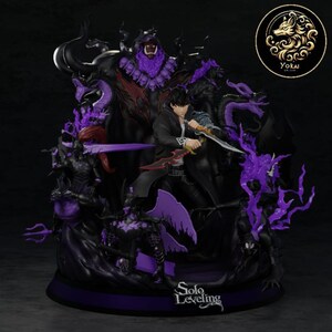 Solo Leveling Sung Jin Woo and Igris Figure FAN ART FIGURE | 3d Printed ...