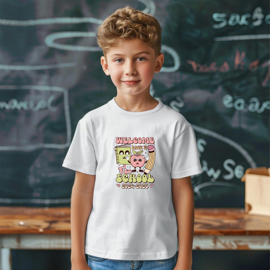 Welcome Back to School 2024-2025 T-shirt,first Day of School Shirt ...