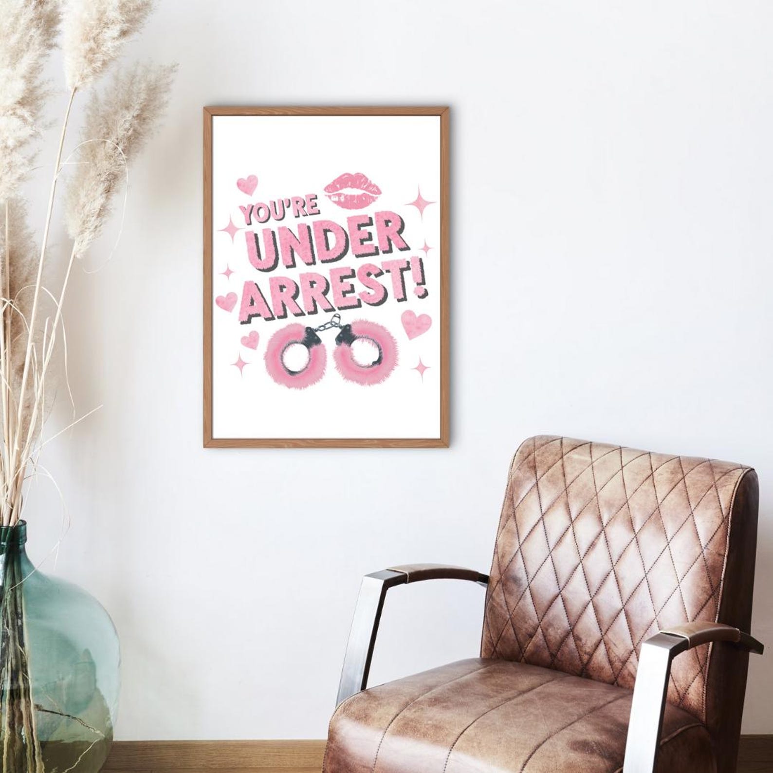 Furry Pink Handcuff You're Under Arrest Valentines Png Espresso Png ...