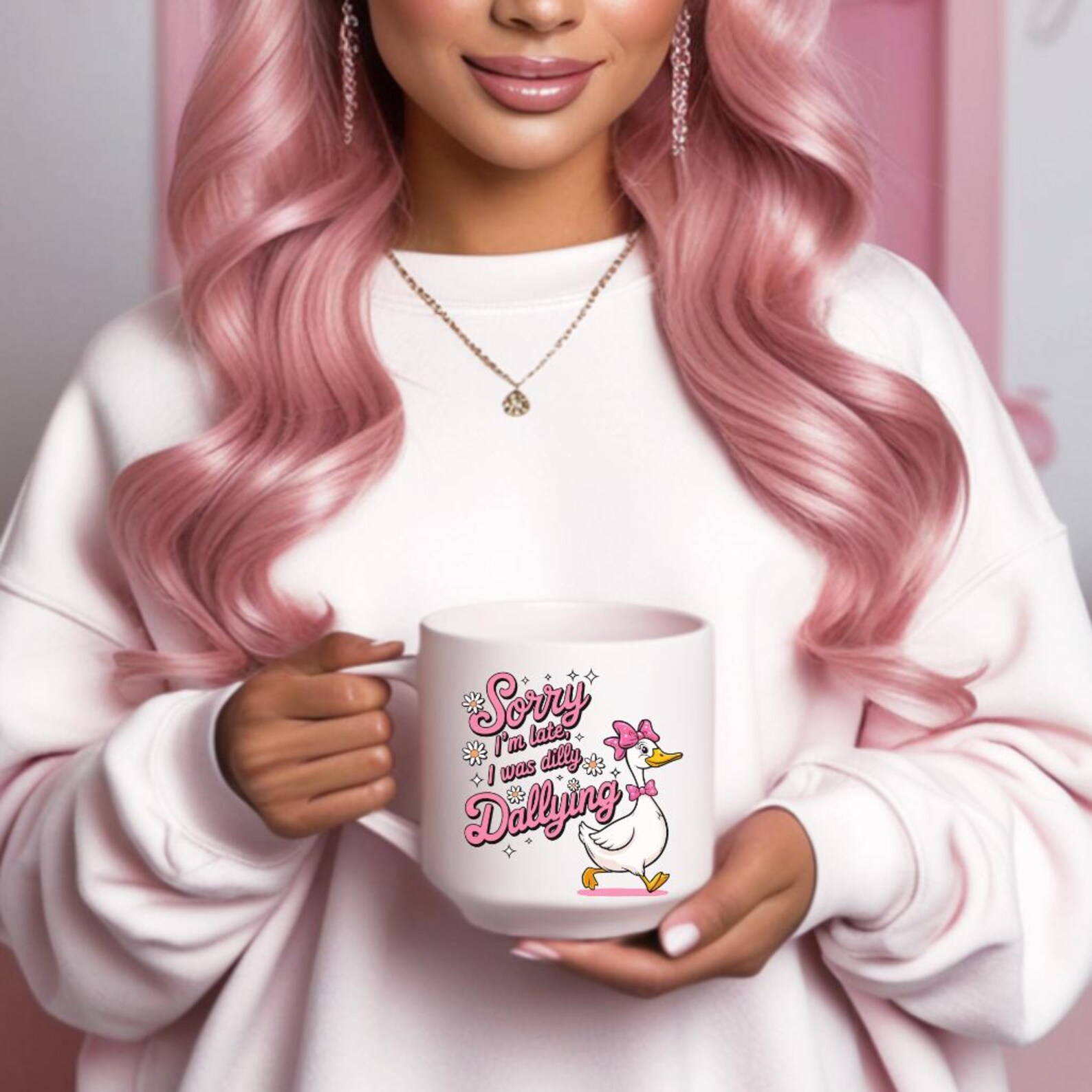 Sorry I'm Late I Was Dilly Dallying Png Spring Duck Dilly Dally PNG ...