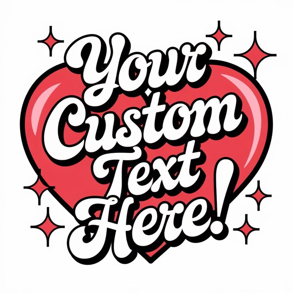Heart Typography - Etsy