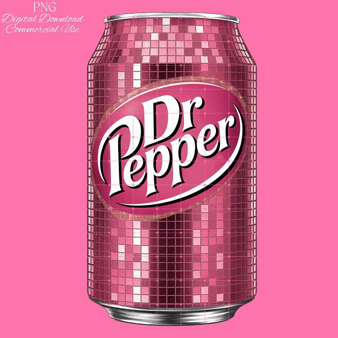 Disco Dr Pepper PNG Vintage Retro Coquette Dr Pepper Pink Dr Pepper in ...