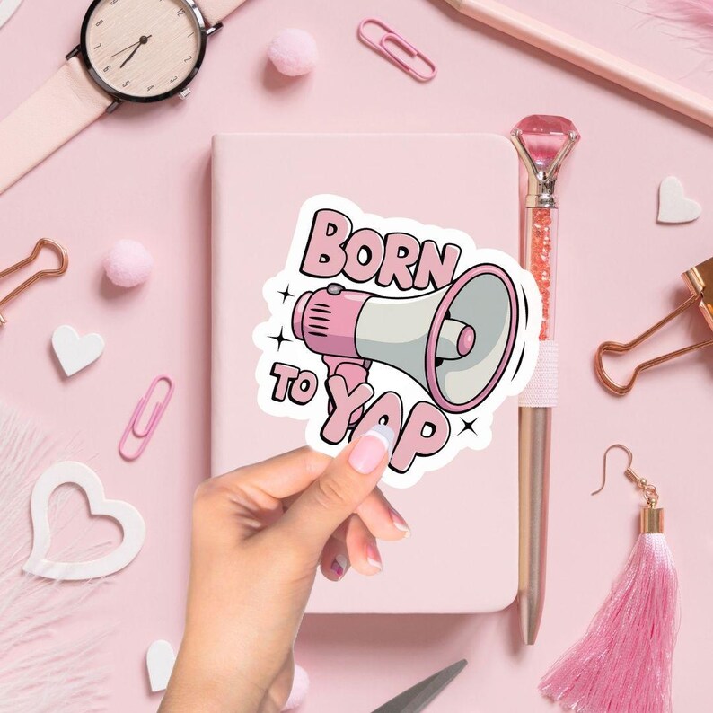 Born to Yap PNG Pink Trendy PNG Popular Meme Girly Girl Png Just A Girl ...