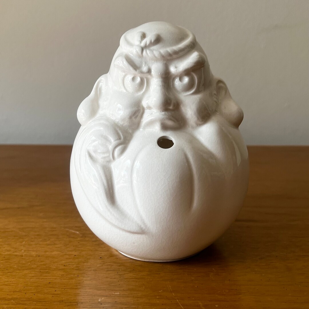 70s Vintage BENIHANA of TOKYO White Angry Buddha Daruma Tiki - Etsy
