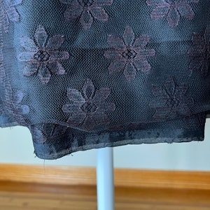 60s Vintage TONI LYNN Mod Black Daisy Lace Sleeveless Shift Dress ...