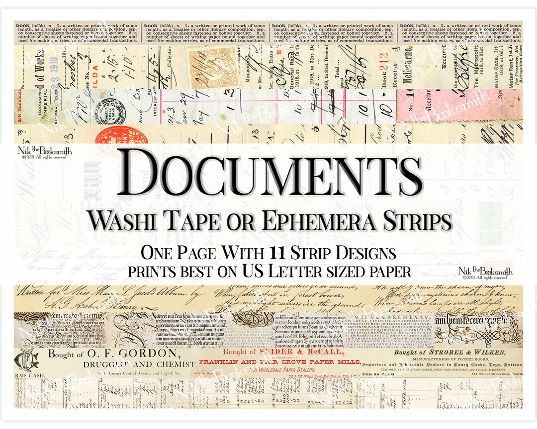 NEW! Washi Tape Printable - Documents - Printable for Washi Tape ...