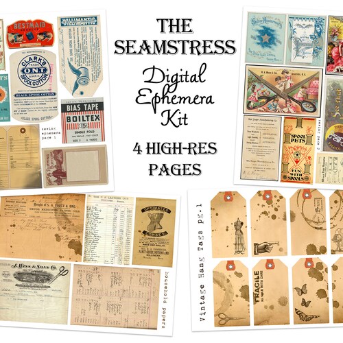 Antiquities Ephemera Kit Perfect for Making Journals Cards - Etsy