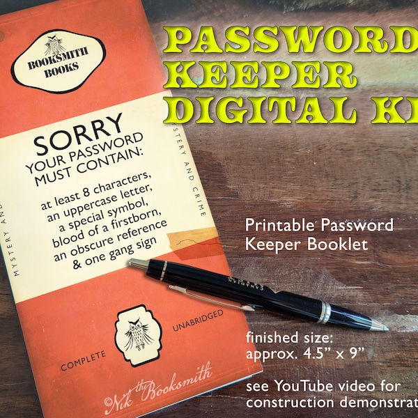 Password Keeper - Etsy