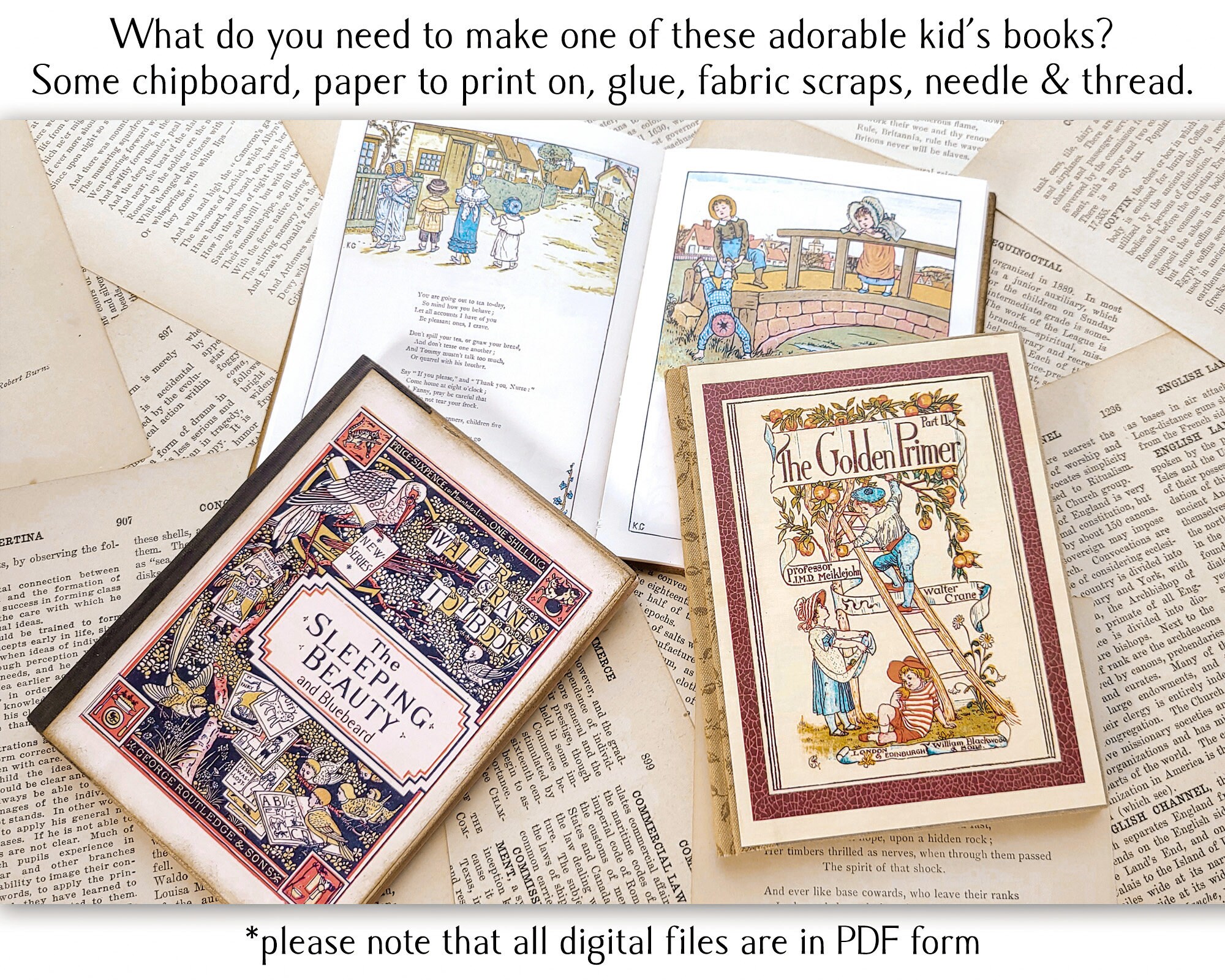 The Sleeping Beauty & Bluebeard Book Kit Digital Printable | Etsy