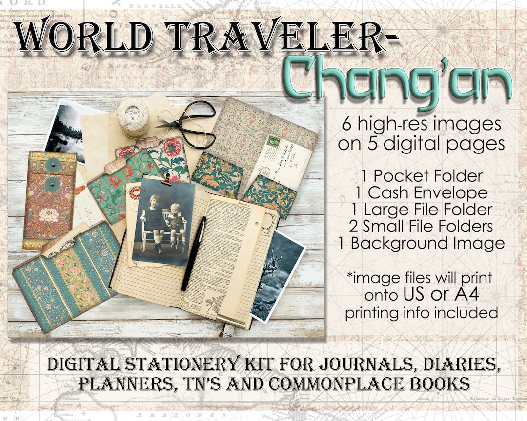 Chang'an - World Traveler Stationery Kit - 5 Digital Image Pgs JPEG ...