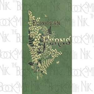 European Ferns Book Cover Kit 2 Sizes Perfect for Booksmith Courses or ...