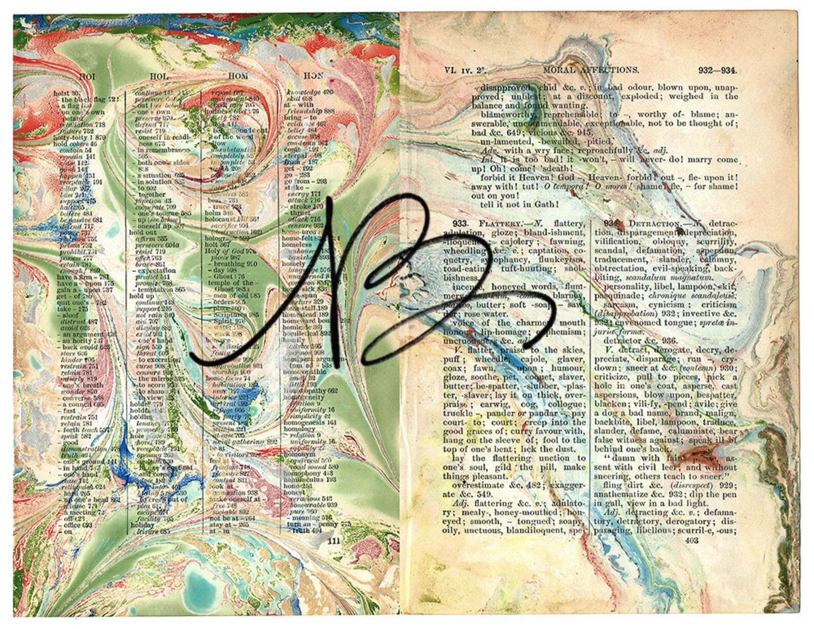 Digital Marbled Book Pages Perfect for Journals Cards | Etsy