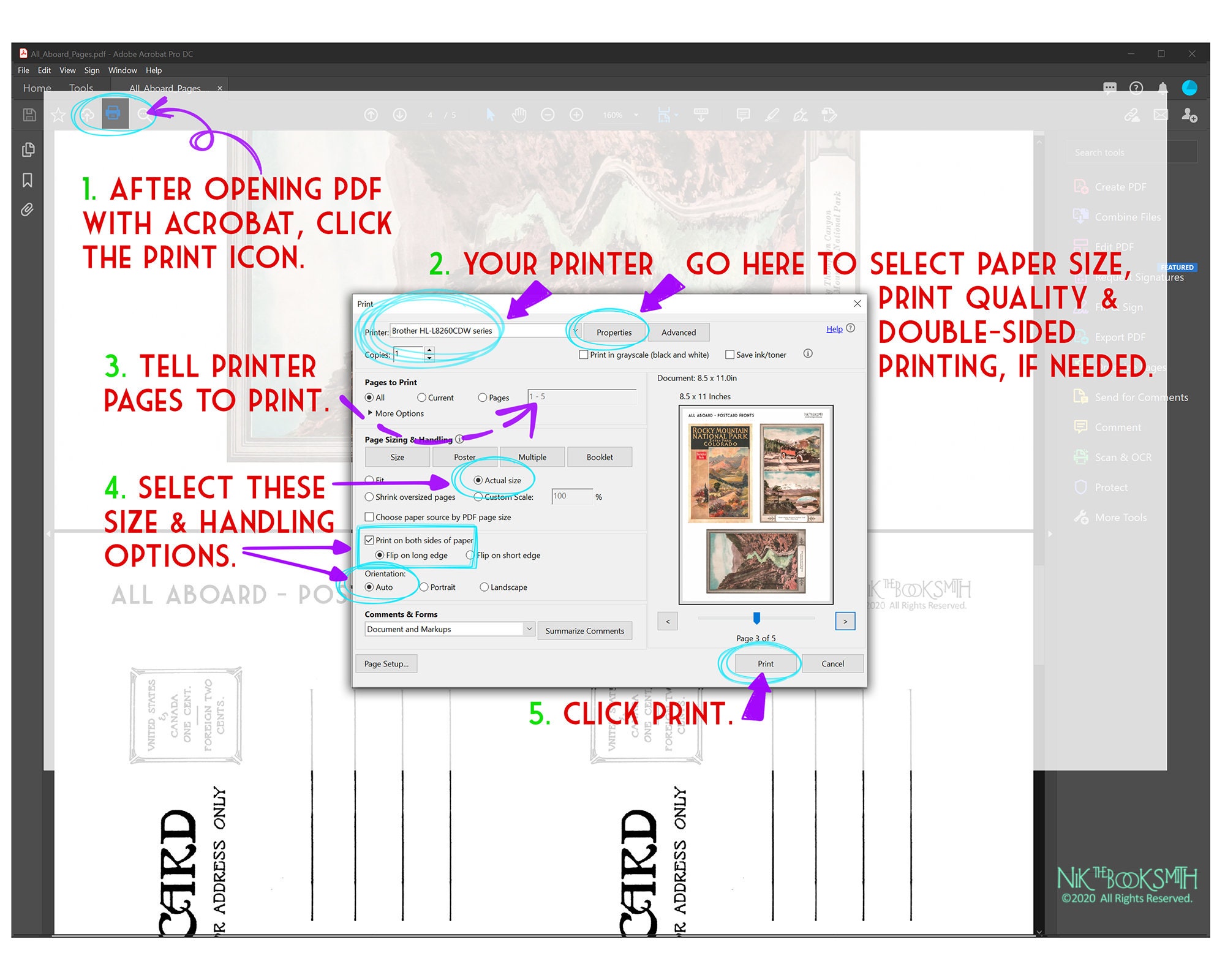 ALL ABOARD Vintage Train Travel Printable Kit Antique | Etsy