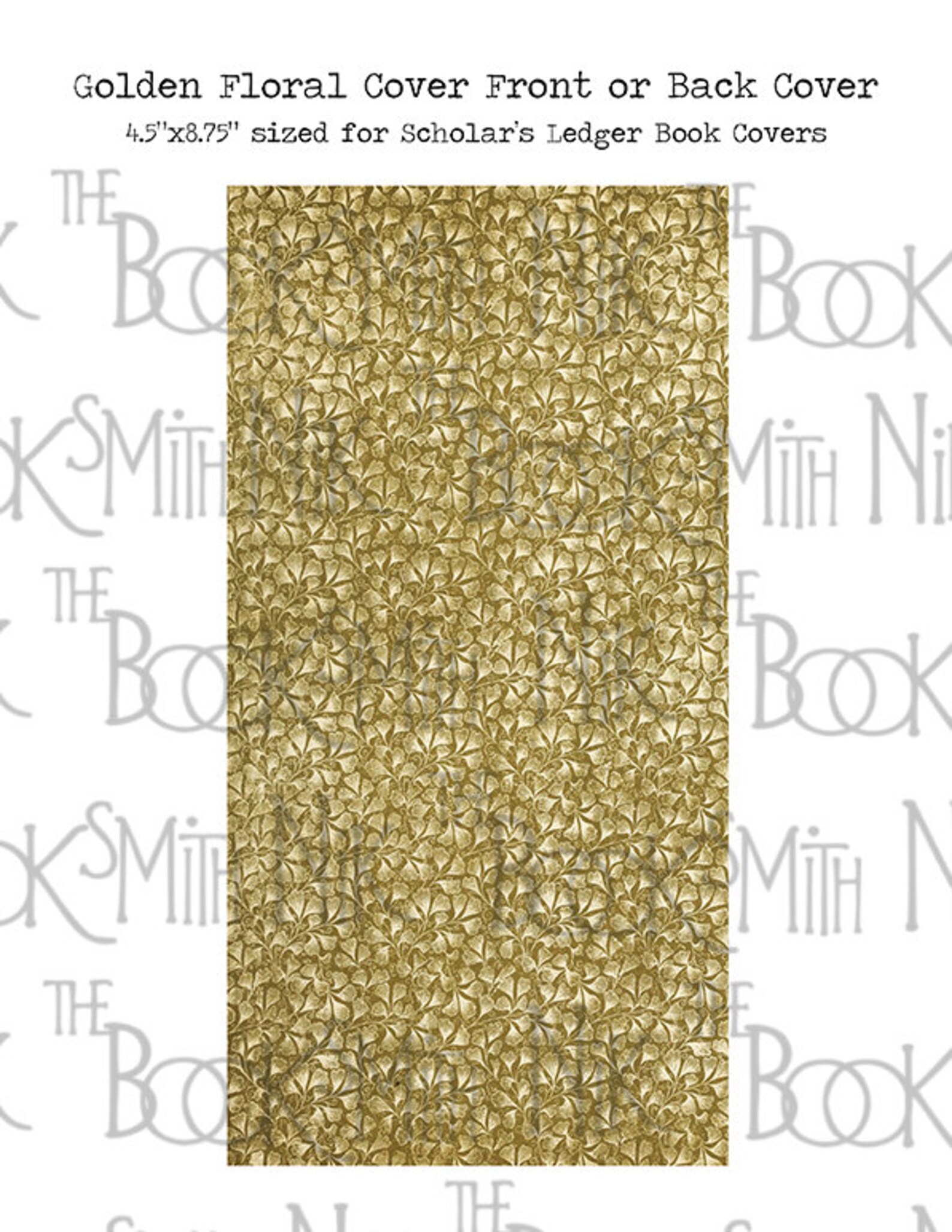 Golden Floral & Golden Grunge Book Cover Kit 2 Sizes W/ 2 - Etsy
