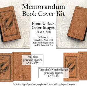 Memorandum - Digital Book Cover Printable Images - 2 Sizes - JPG & PDF ...