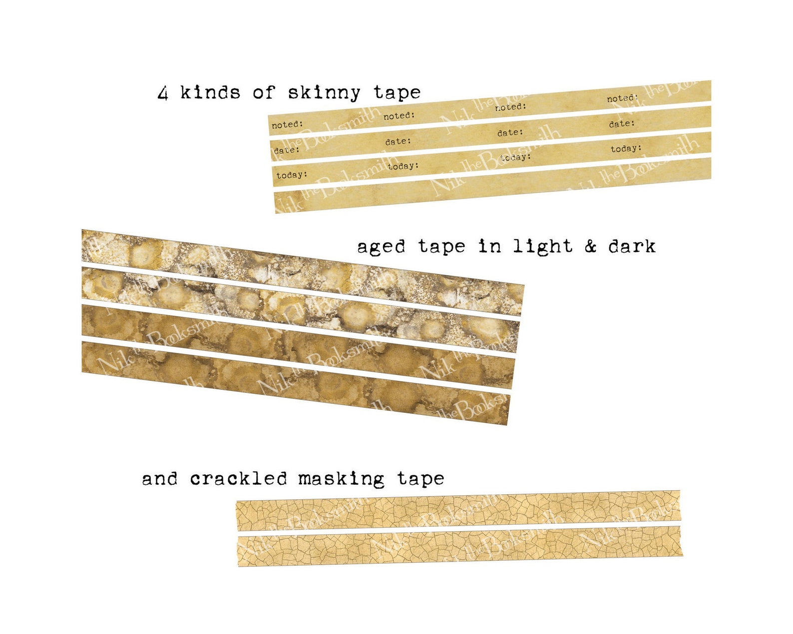 Grunge Tape - Decorative Tape Digital Printable JPG Page - PNG Kit ...