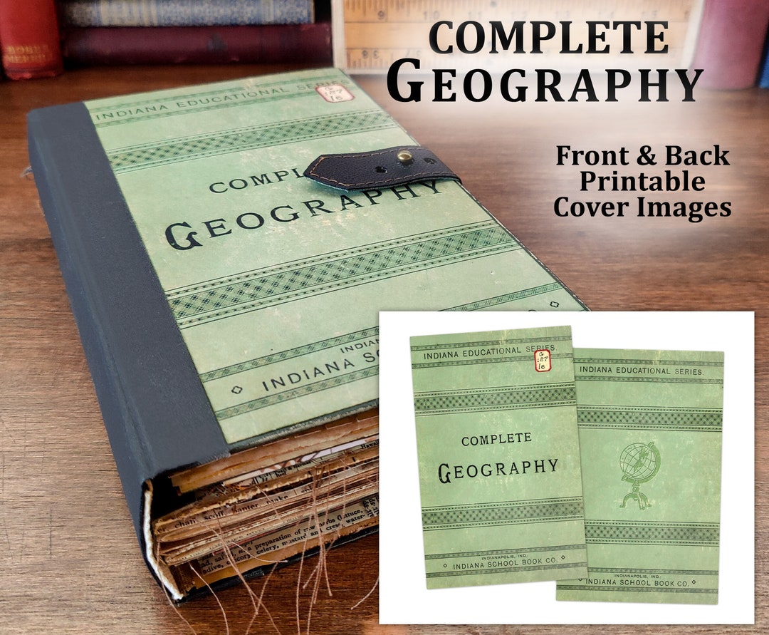 Complete Geography - Front and Back Digital Book Cover Printables - Etsy