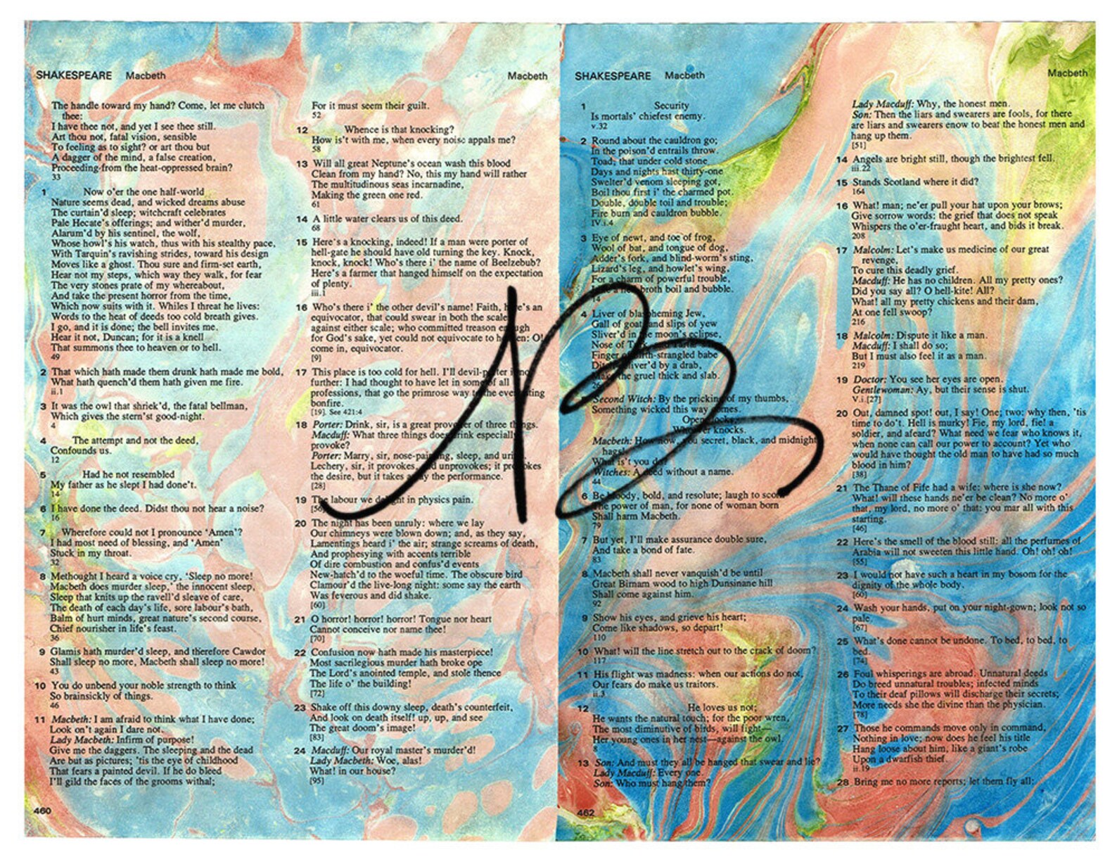 Digital Marbled Book Pages - Perfect for Journals, Cards, Mixed Media ...