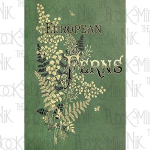European Ferns Book Cover Kit 2 Sizes Perfect for Booksmith Courses or ...