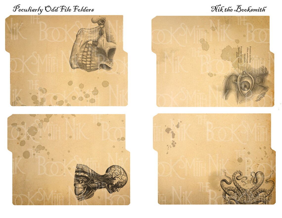 Peculiarly Odd Ephemera and Journal Card Kit Perfect for - Etsy