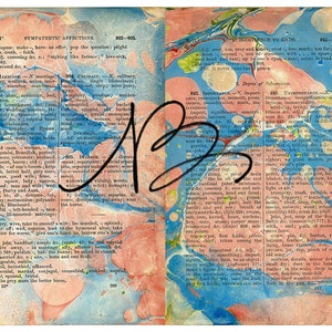 Digital Marbled Book Pages - Perfect for Journals, Cards, Mixed Media ...