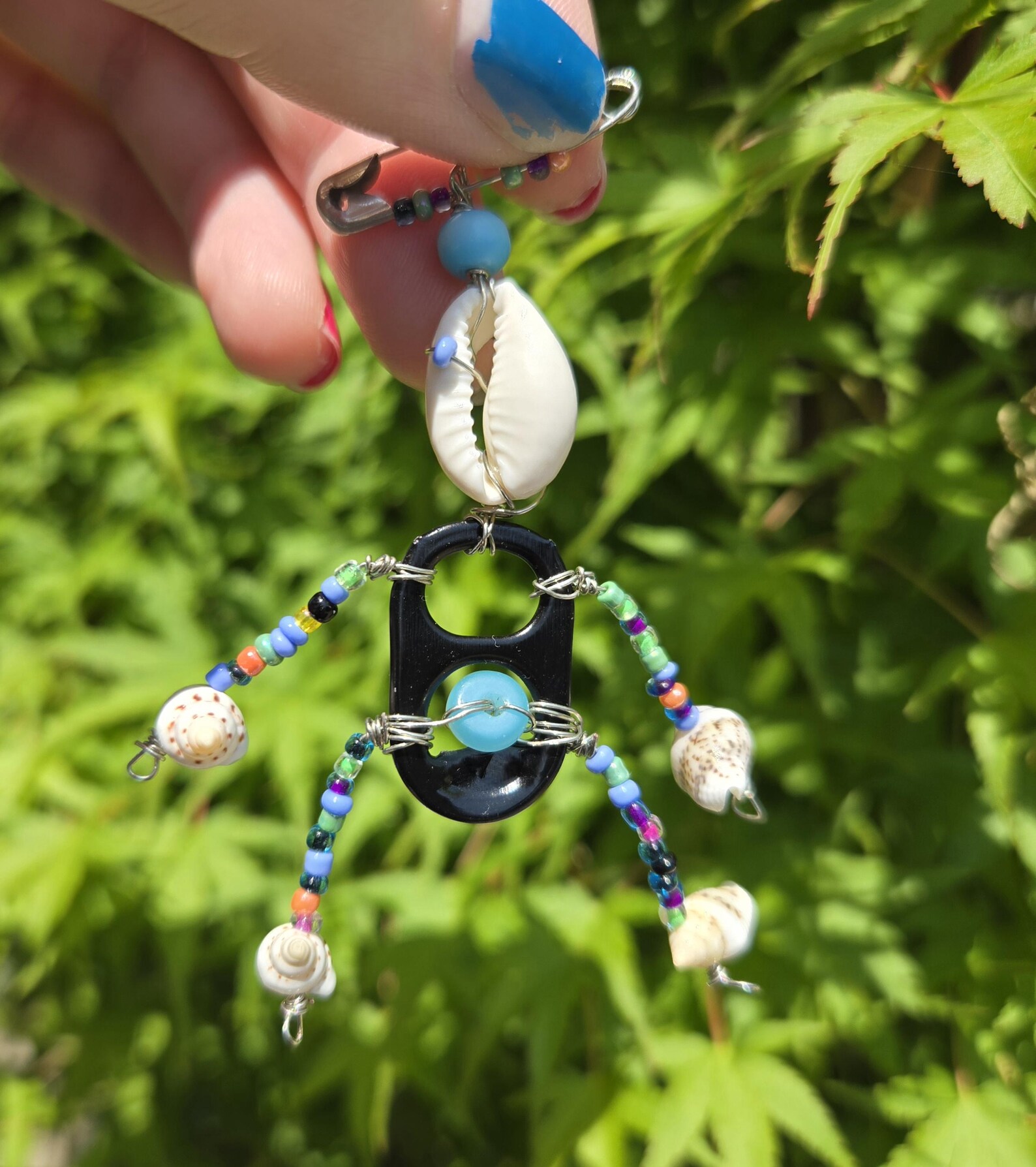 Beaded Pull Tab Keychain Buddy - Etsy
