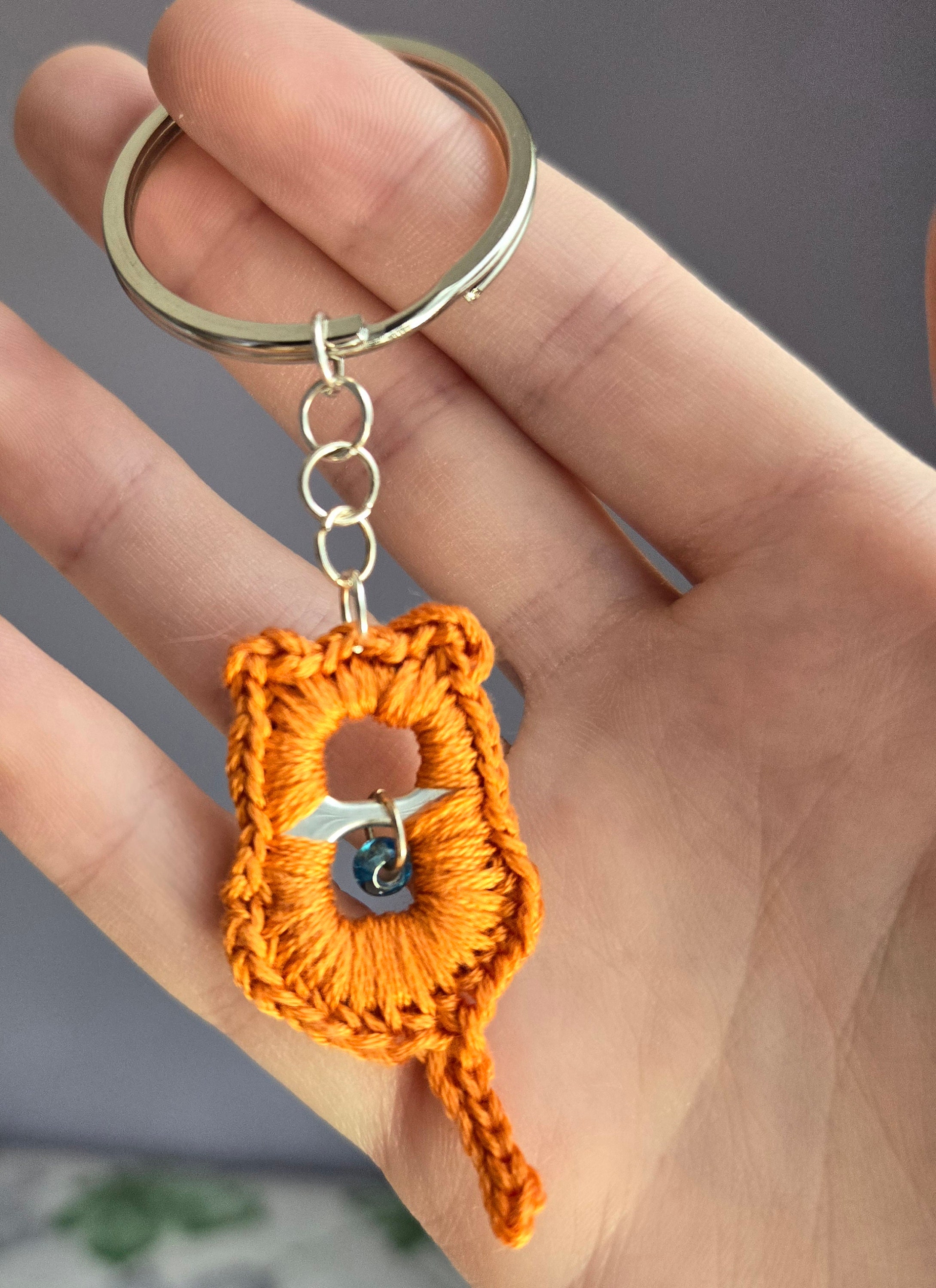 Crochet Cat Pull Tab Keychains - Etsy