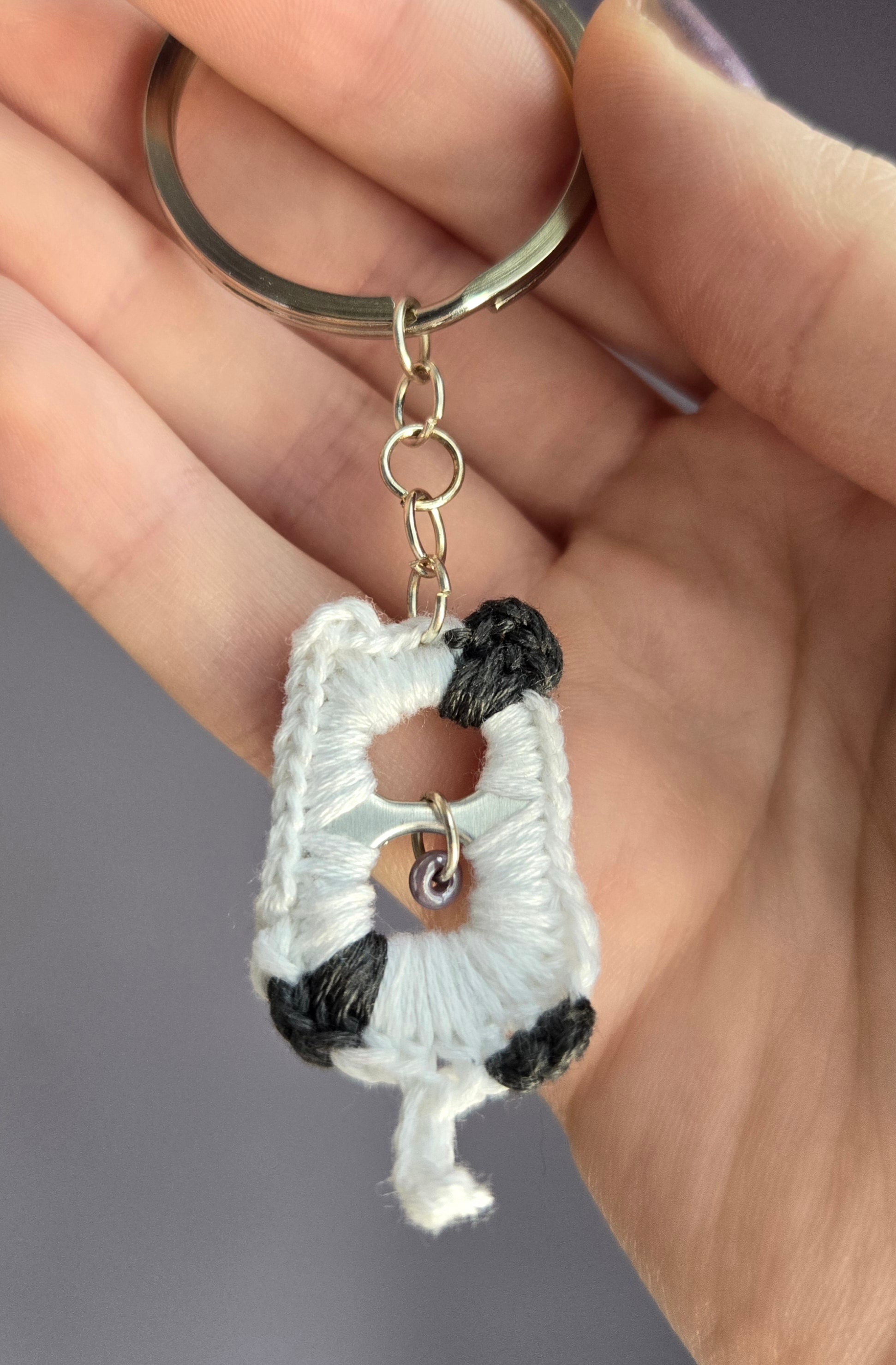 Crochet Cat Pull Tab Keychains - Etsy
