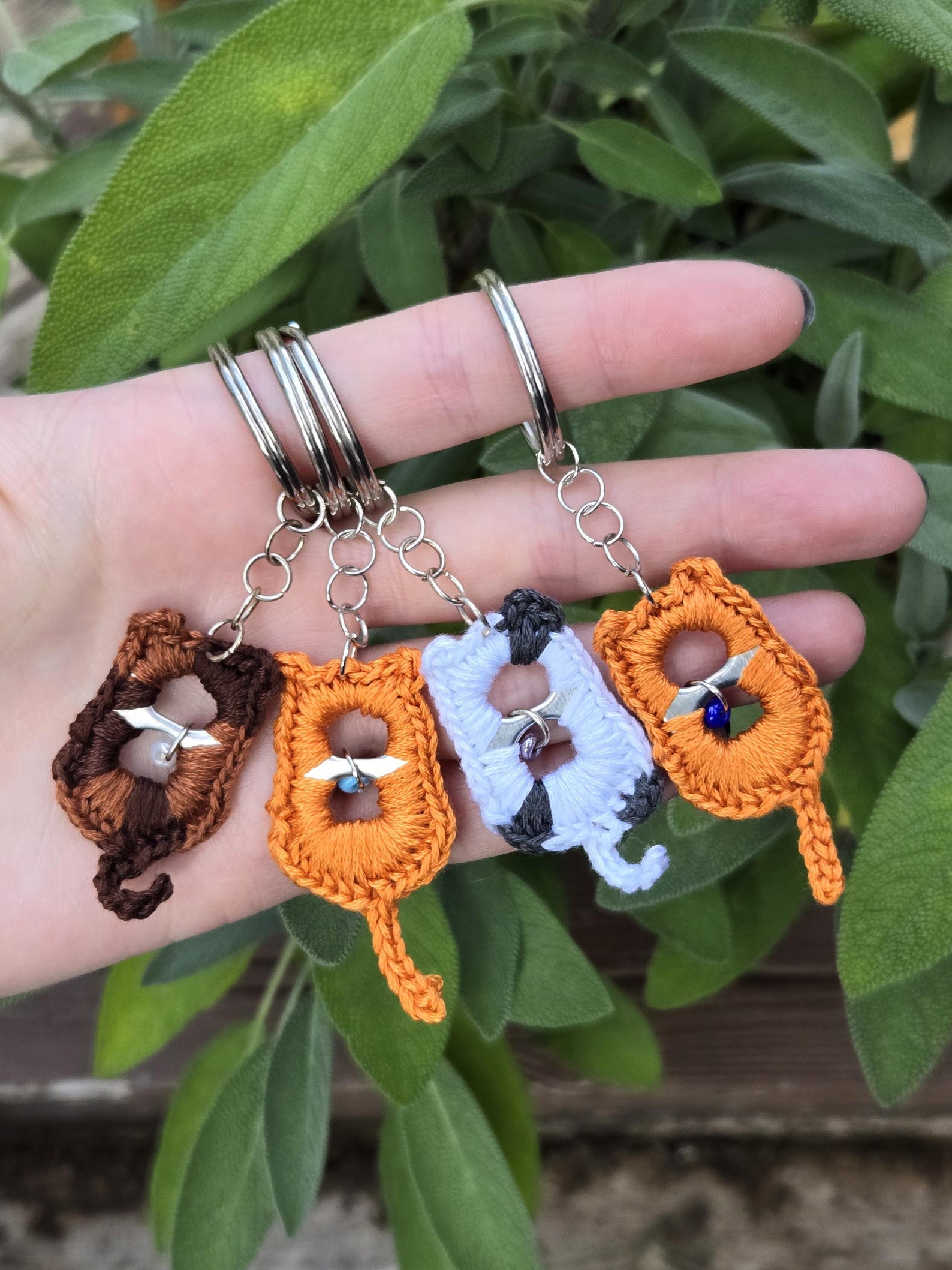 Crochet Cat Pull Tab Keychains - Etsy