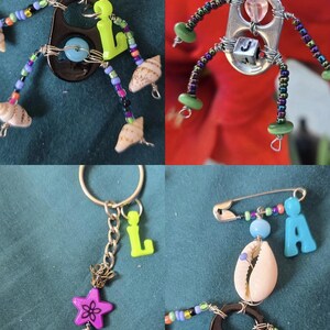 Beaded Pull Tab Keychain Buddy - Etsy