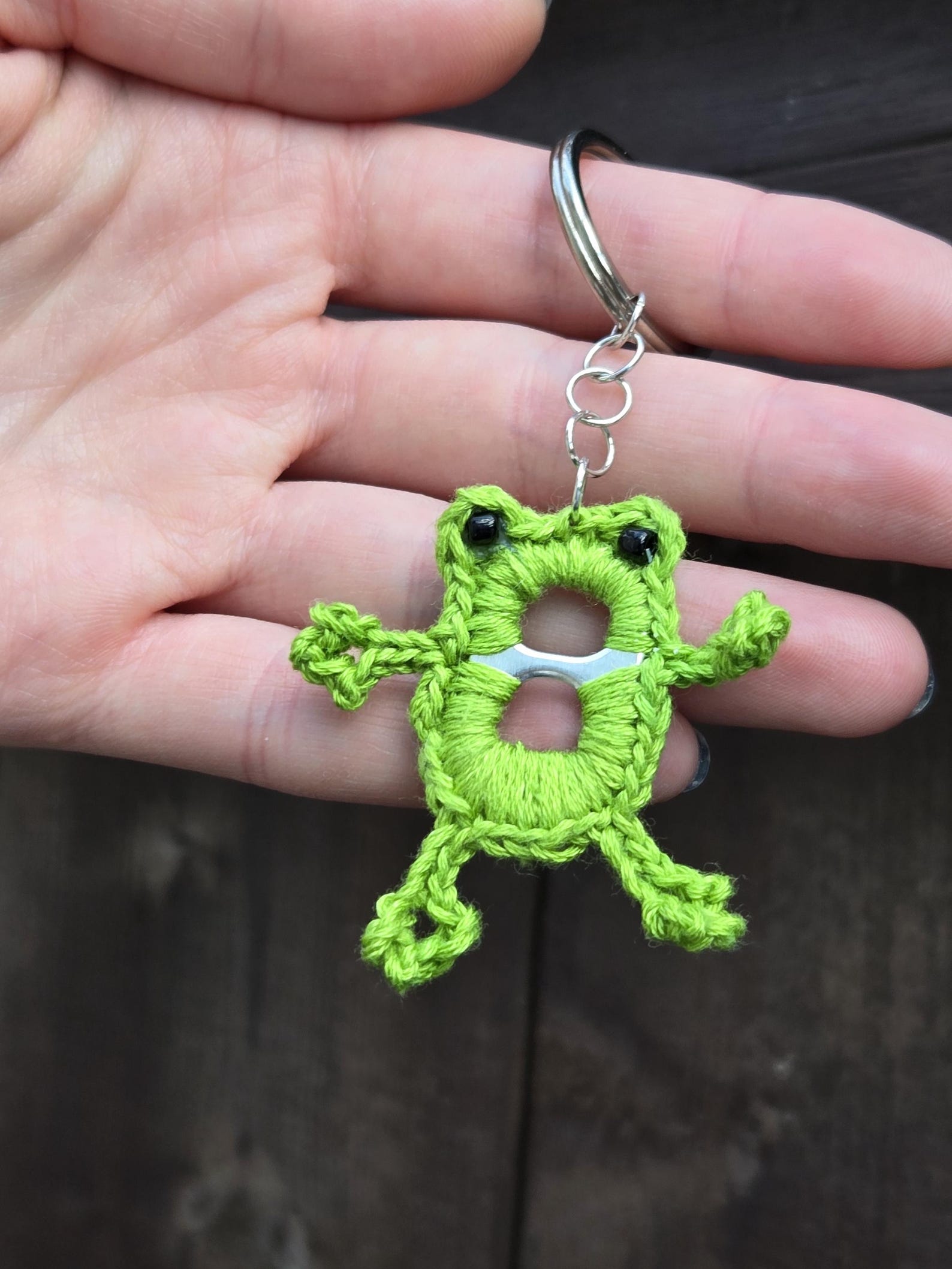 Crochet Animal Pull Tab Keychains - Etsy