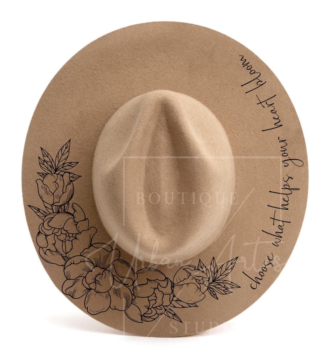 Hat Burning Stencil, Choose What Makes Your Heart Bloom - Etsy