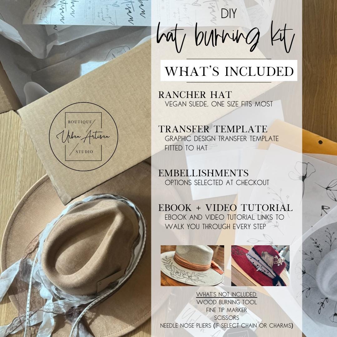DIY Hat Burning Kit - Etsy