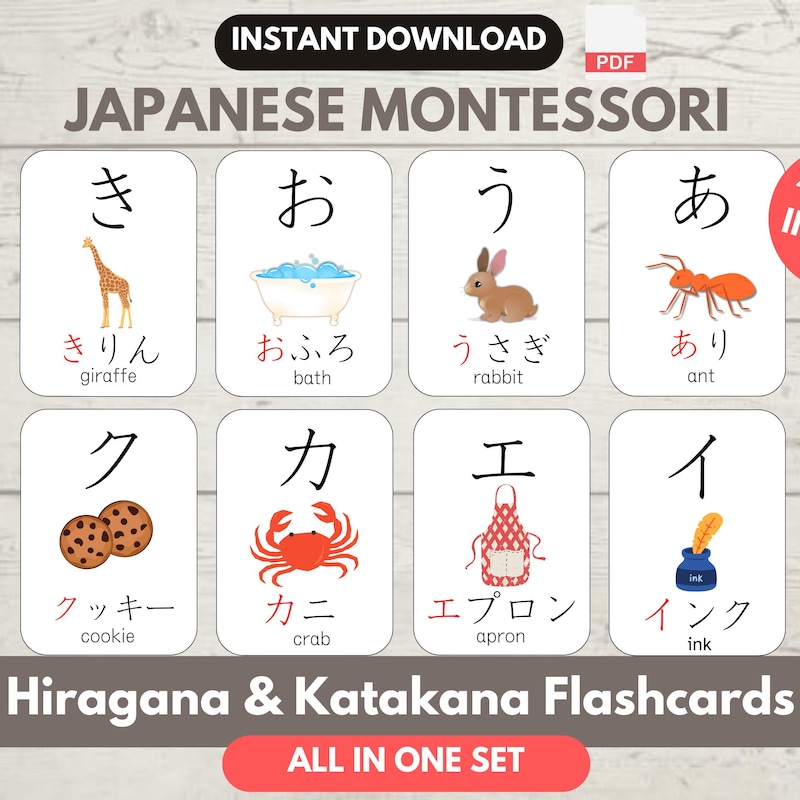 Hiragana Words Practice - Etsy