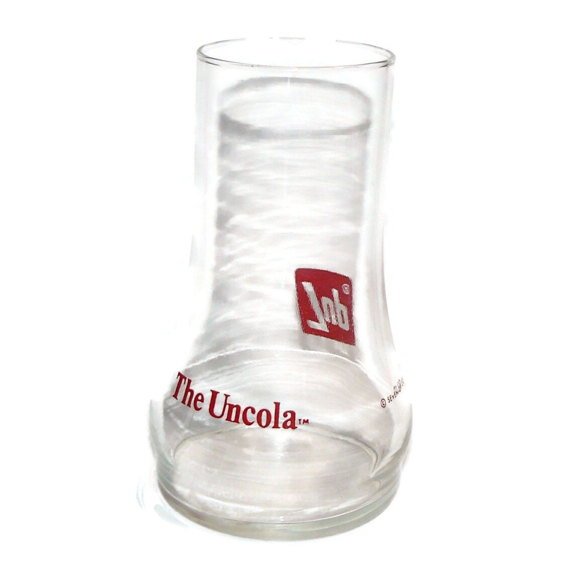 7UP Uncola Upside Down Glass - Etsy