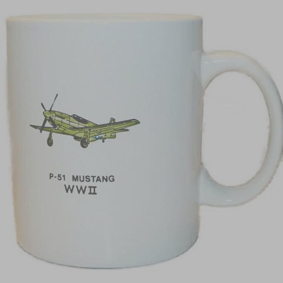 P-51 Mustang Wwll Airplane Coffee Mug - Etsy